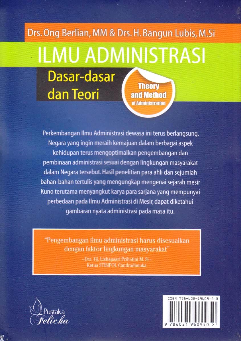 Ilmu Administrasi : Dasar-Dasar dan Teori | Istana Agency