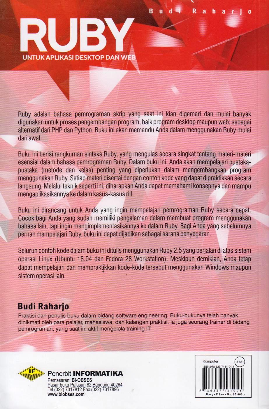 RUBY untuk Aplikasi Desktop dan WEB | Istana Agency